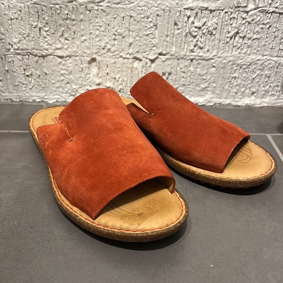 Born | Shoes | Born Leather Sandals Slides | Poshmark